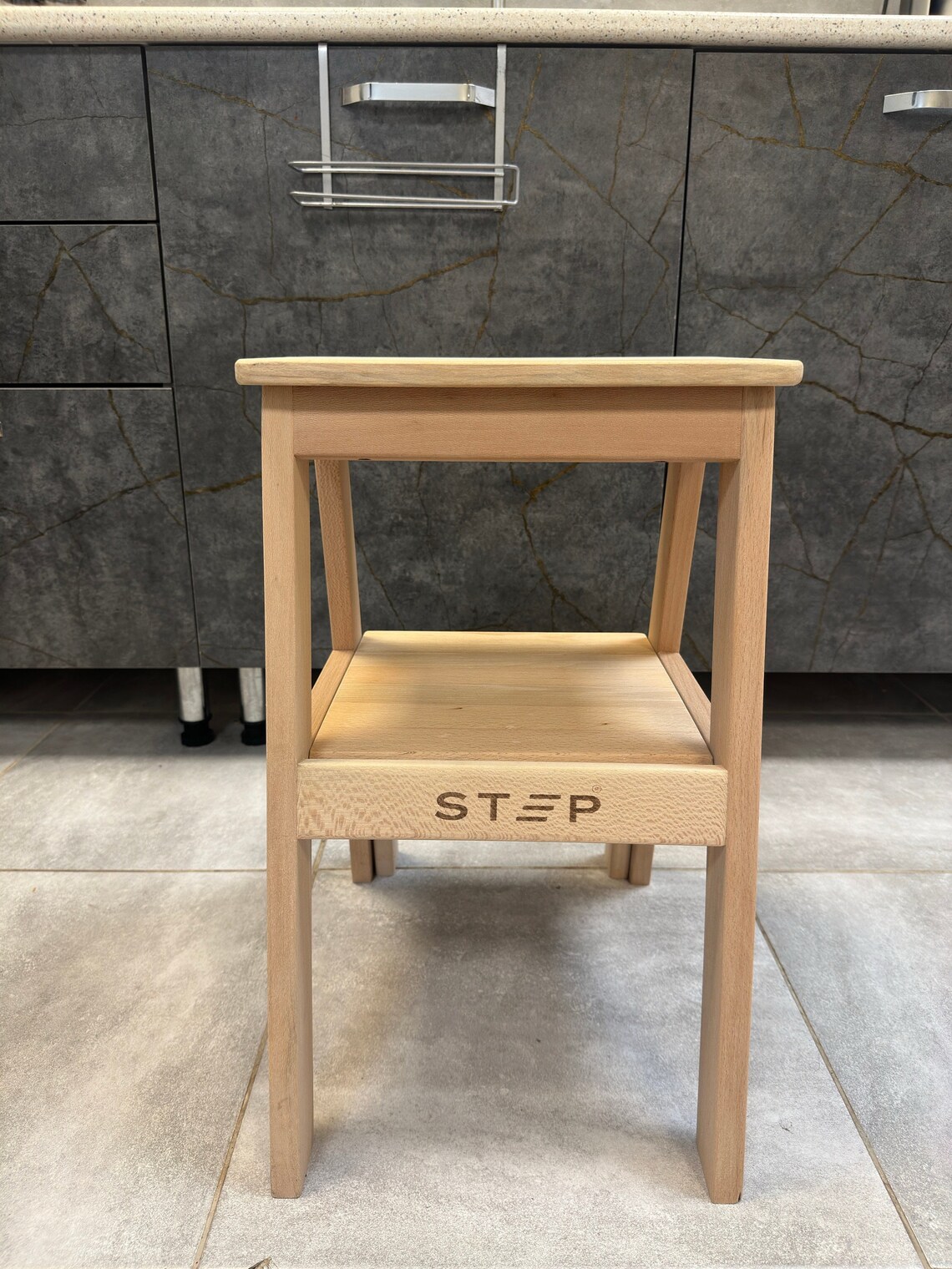 Step Wooden Stool, Library Stool, Stool With Drawers, Step Ladder for ...