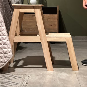 Step Wooden Stool, Library Stool, Stool With Drawers, Step Ladder for ...