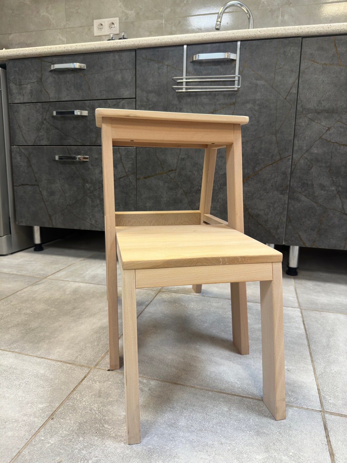 Step Wooden Stool, Library Stool, Stool With Drawers, Step Ladder for ...