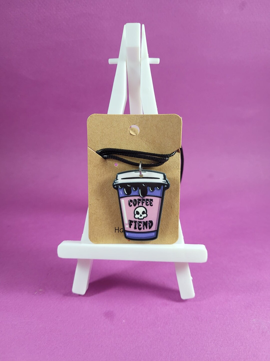 Coffee Fiend Coffee Lovers Chord Chain Barista Chain Pink and Black ...