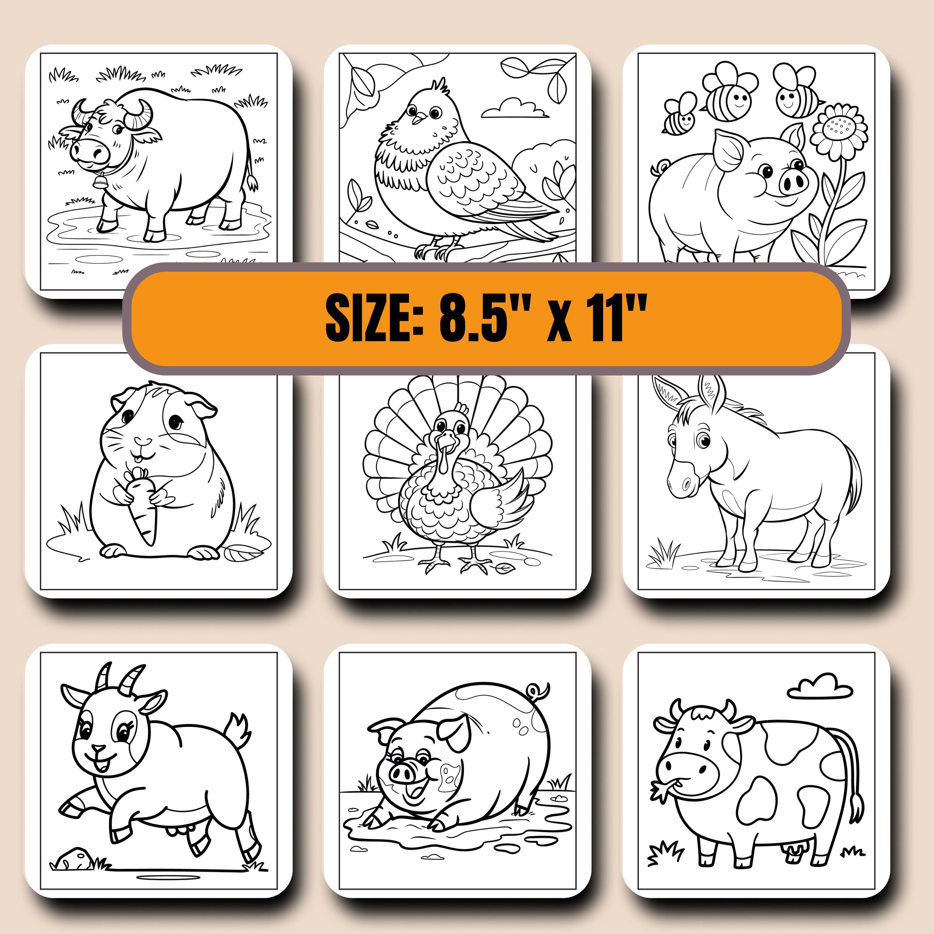 69 Animals Coloring Pages, Printable Animals Coloring Pages, Jungle ...