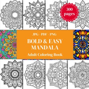300 Mandala Coloring Pages Therapeutic Patterns for Relaxation and ...