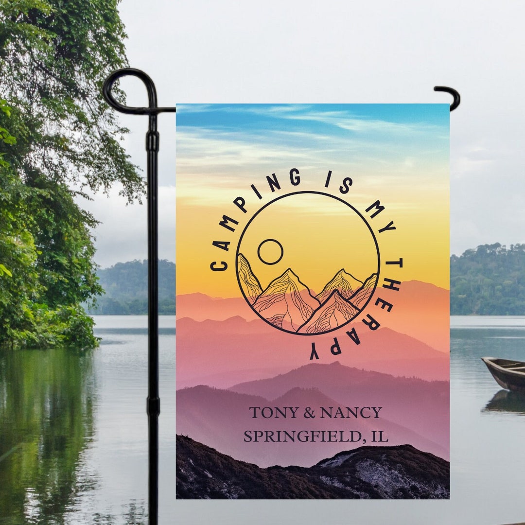 Personalized Camping Flags for Outdoor Adventures, Custom Camper Flags ...