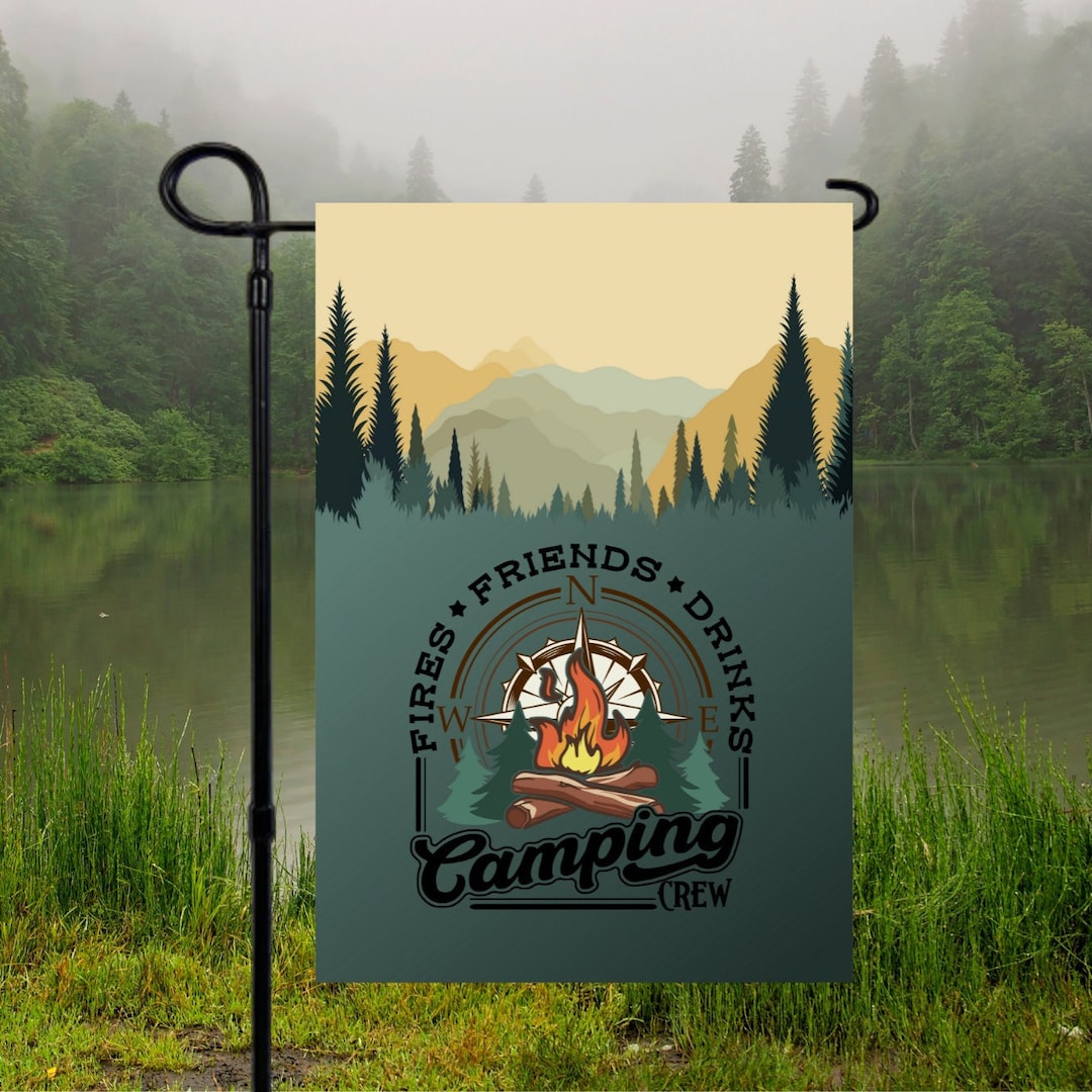 Camping Flag for Campsite, Custom Camper Sign, Camping Item Flag, Gifts ...