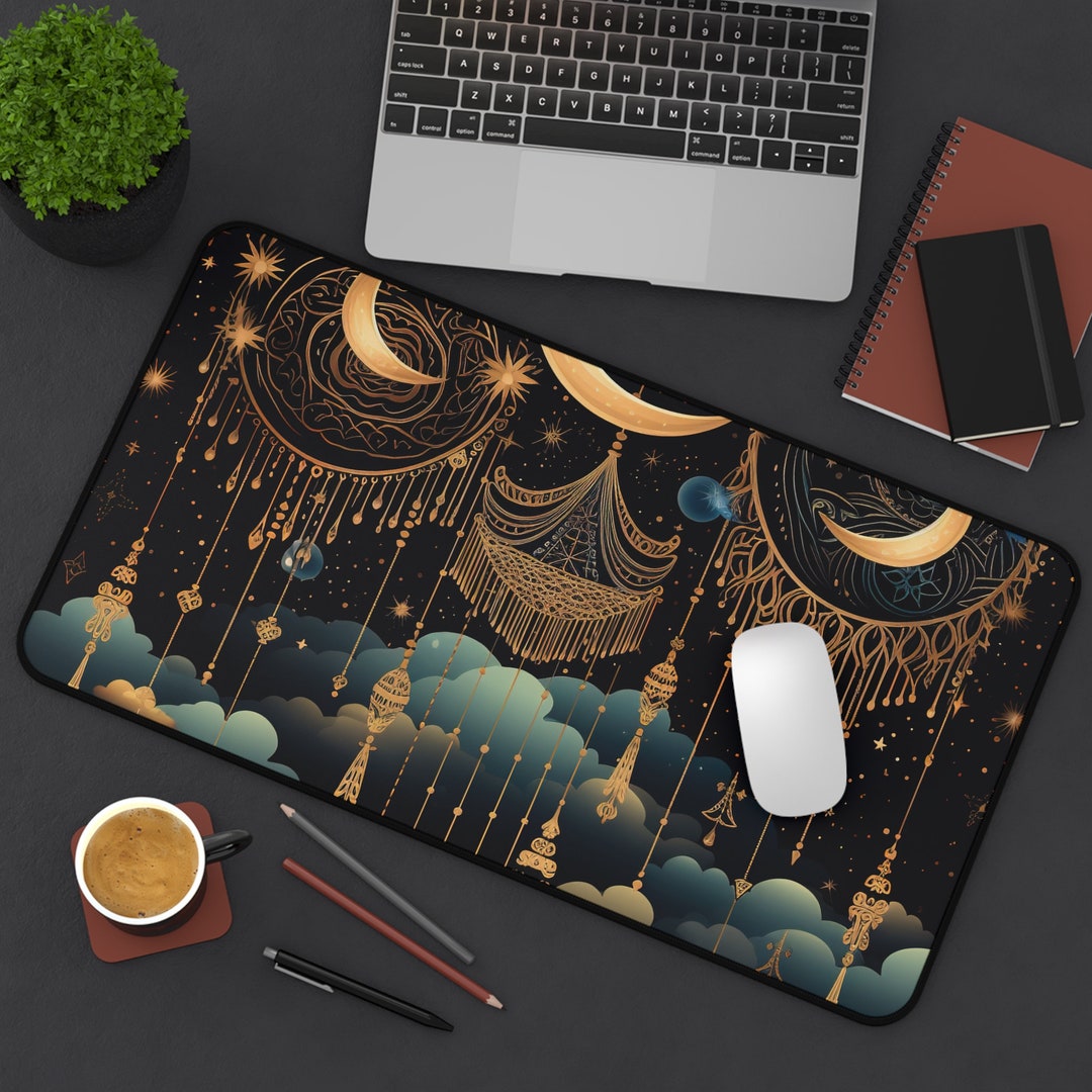 Dreamcatcher Deskmat Mystical Art Desk Pad Custom Desk Mat - Etsy