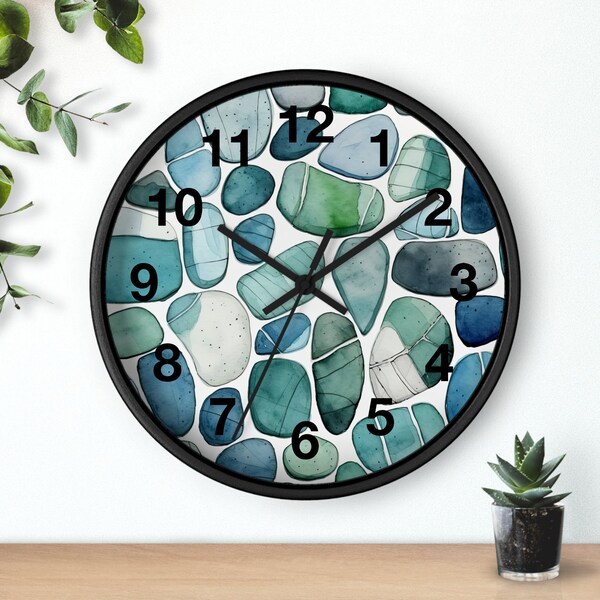 Sea Glass Clock - Etsy
