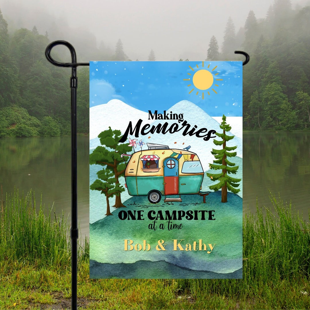 Customized Camping Flag for Outdoor Adventures, Personalized Flag for ...