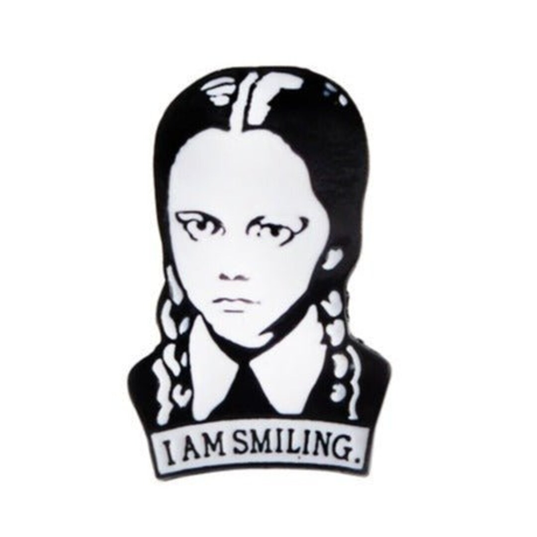 Wednesday Addams Enamel Pin - Etsy