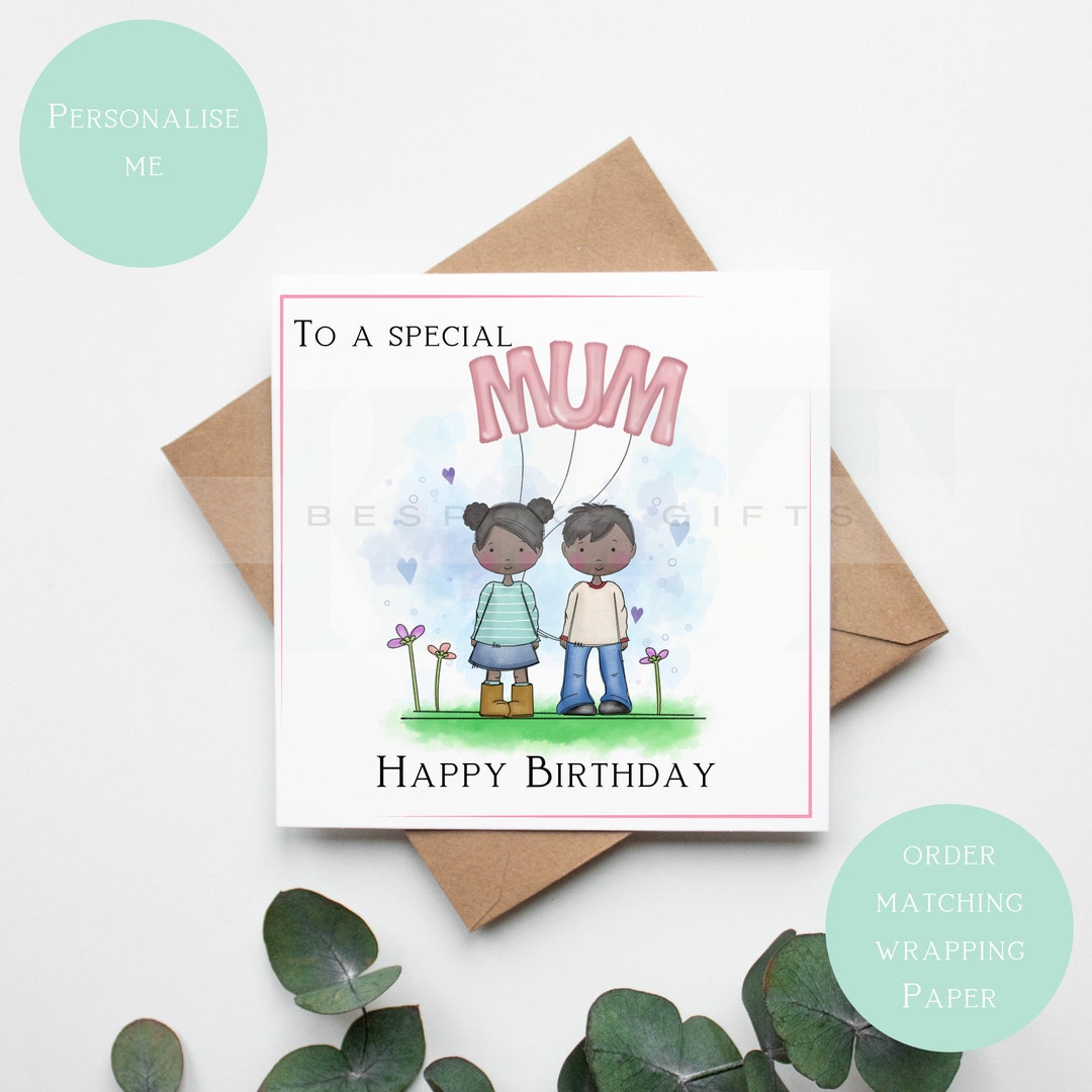 Build Your Own Birthday Card for Nan Mum Gran Nan Nanna Card - Etsy