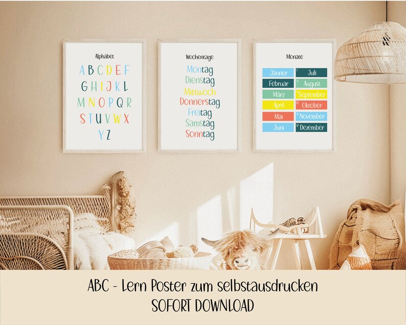 German ABC, Printable Files, Direct Download, Montessori Classroom ...