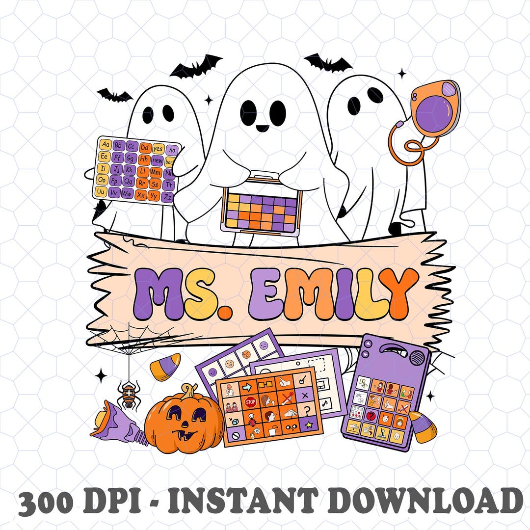 Custom SLP Speech Therapy Spooky Halloween PNG, Funny Speech ...