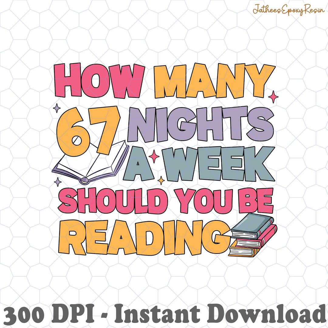 How Many Nights Reading 67 Pages PNG, Funny Teacher Librarian ...