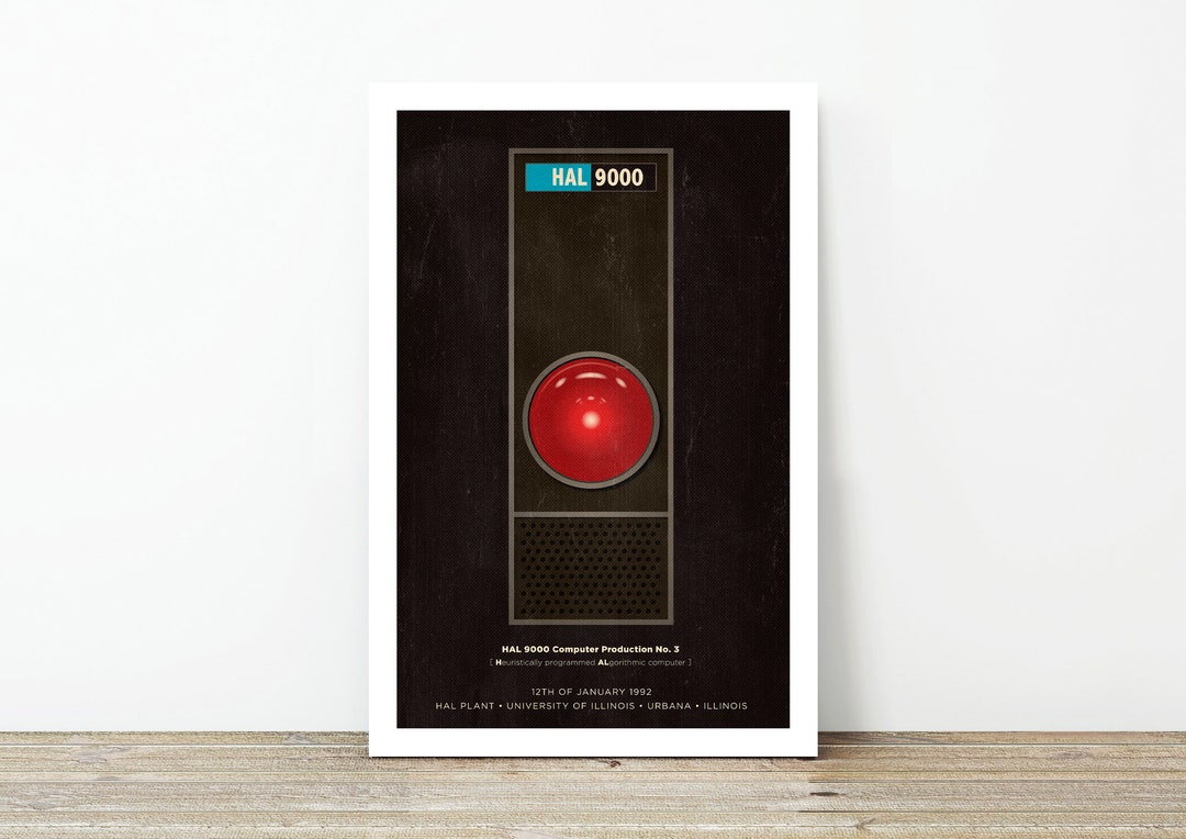 HAL 9000 2001 a Space Odyssey Movie Poster Unframed Print Only - Etsy