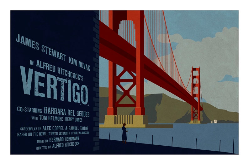 Vertigo Movie Poster Unframed Print Only - Etsy
