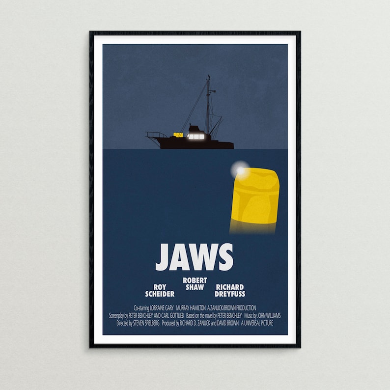 Jaws Movie Poster Unframed Print Only - Etsy
