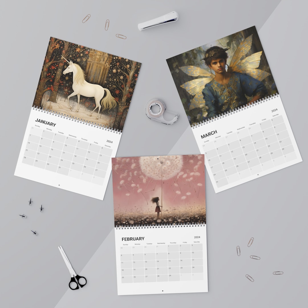 Fantasy Calendar V.1 2024, Fairytale Calendar, Fairycore Calendar ...