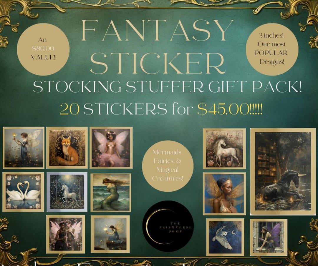 TWENTY Goblincore STICKER STOCKING Stuffer, Goblincore Sticker Lot ...