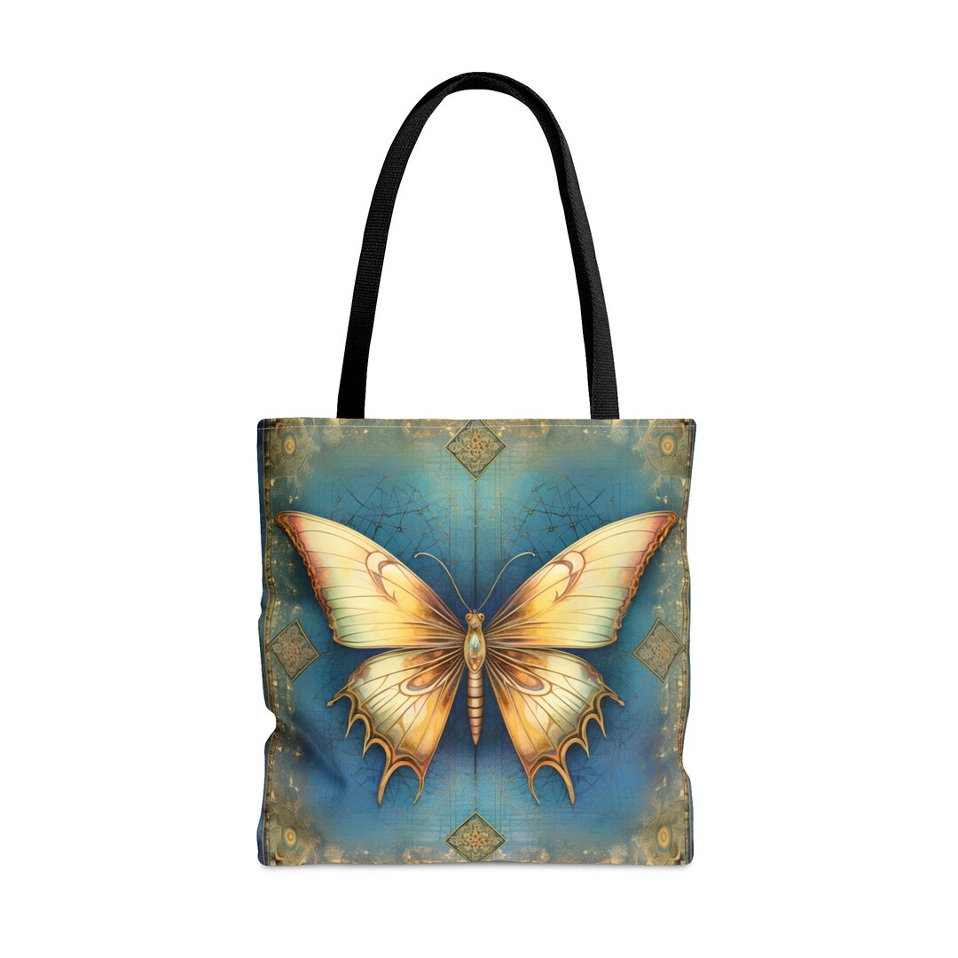 BUTTERFLY TOTE BAG, Blue Butterfly Purse, Butterfly Market Bag ...