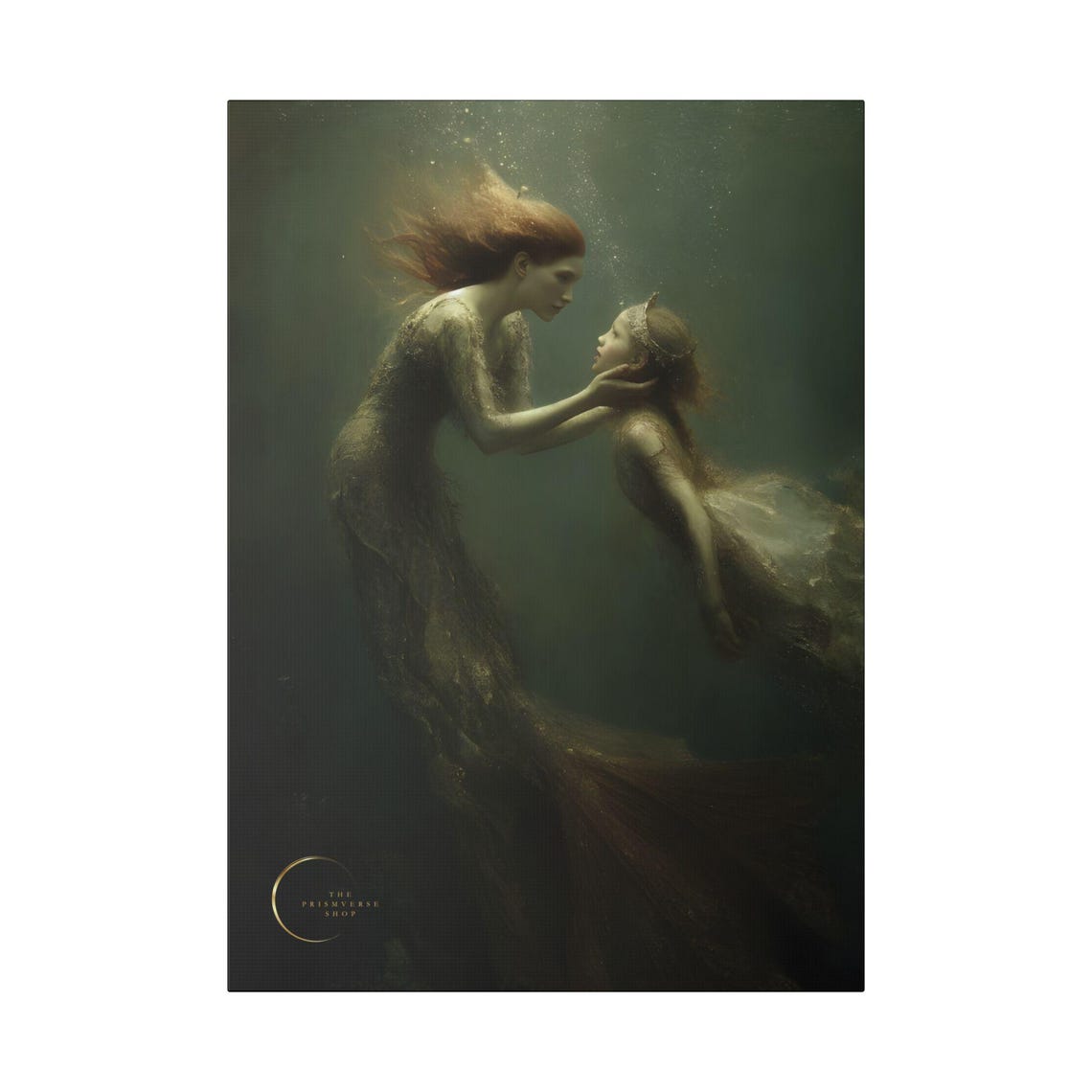 Gothic Mermaid and the Princess Wall Art (20 X 28) Mermaidcore Art ...
