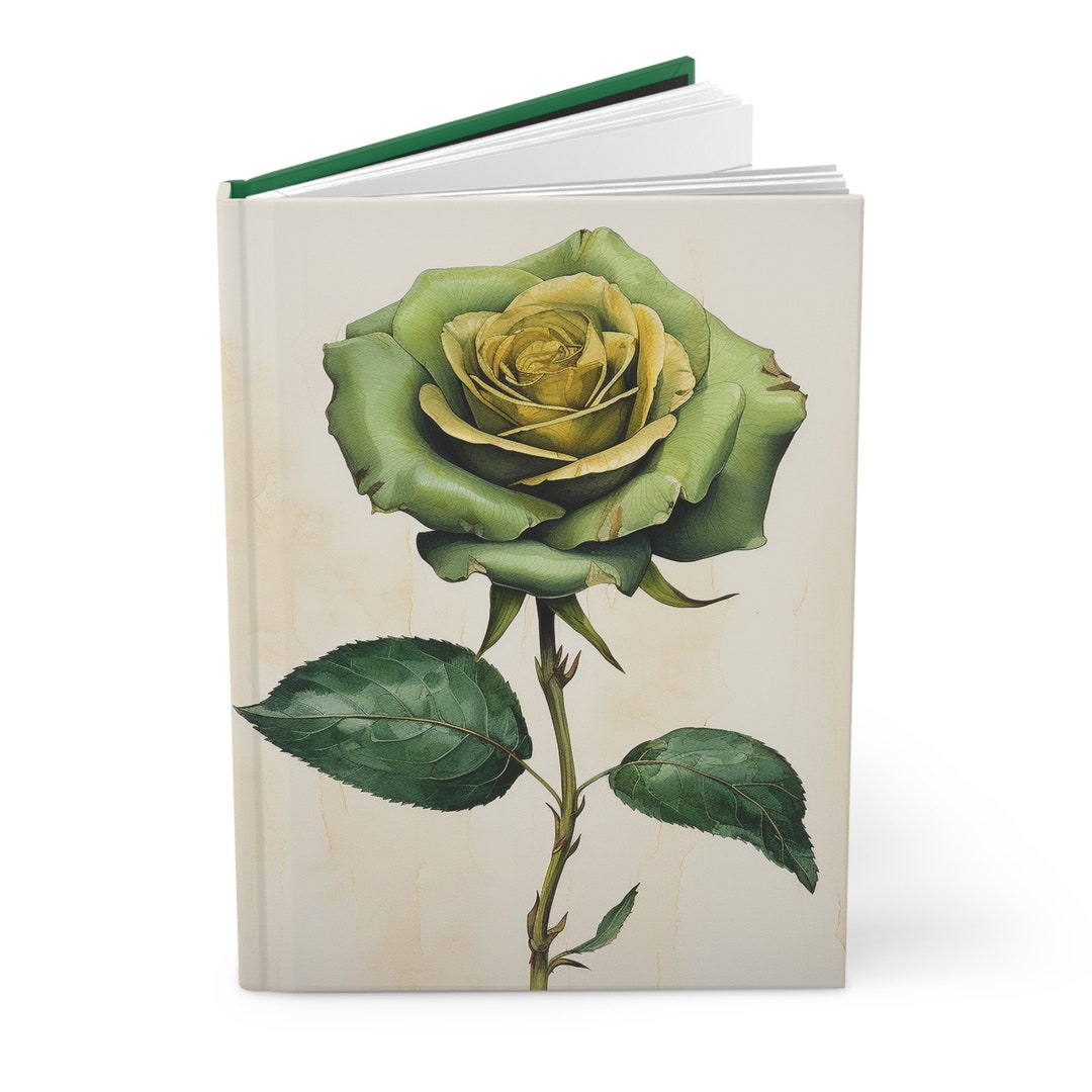 HARDCOVER ROSE JOURNAL, Rose Diary, Rose Notebook, Fairycore Diary ...