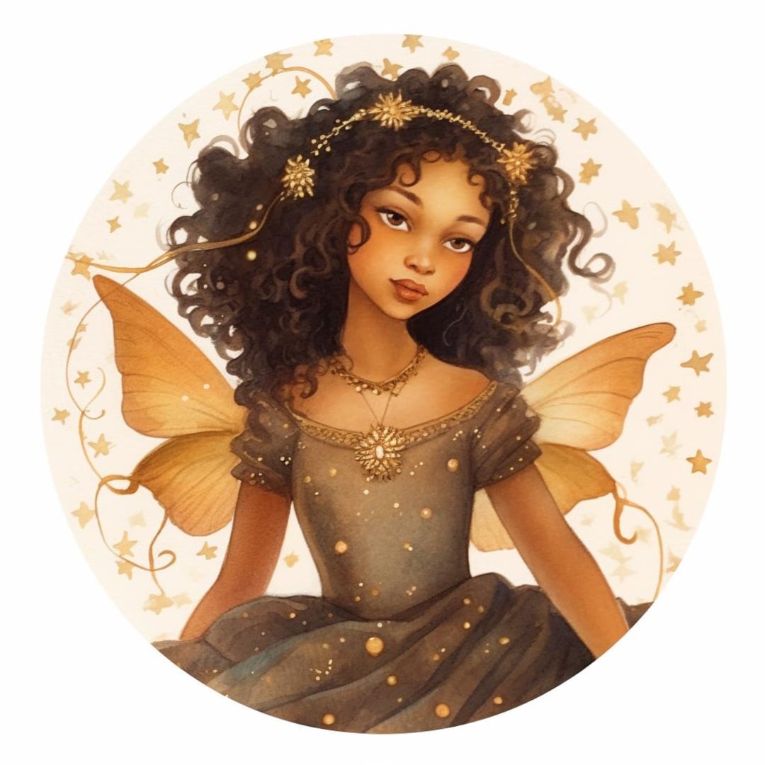 BLACK GIRL MAGIC Sticker Black Fairy Sticker Melanin Fairy Sticker ...