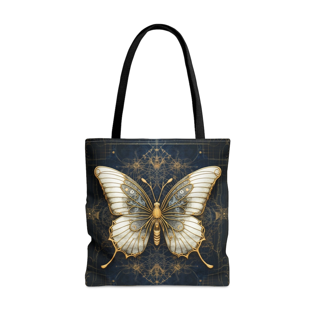 BUTTERFLY TOTE BAG, Steampunk Butterfly Bag, Butterfly Tote ...