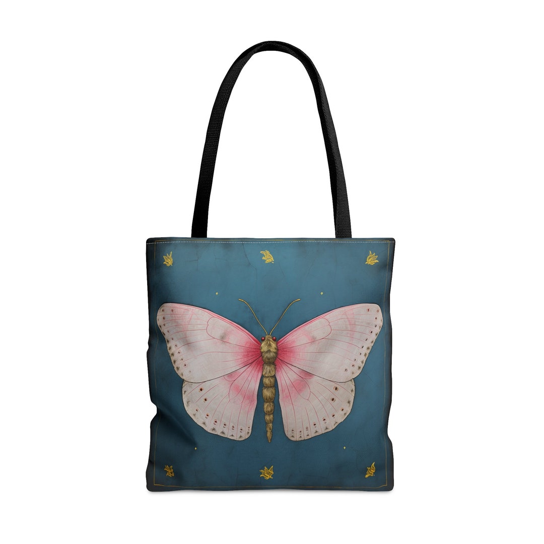 PINK BUTTERFLY TOTE Bag Cottagecore Tote Bag Fairycore Bag Fairycore ...