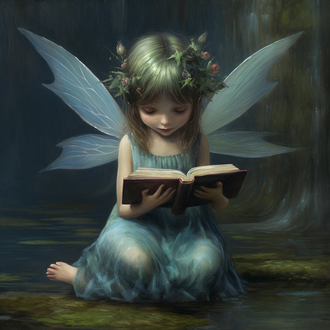 FAIRY CREATURE READING Sticker 1 Bonus Sticker Fairycore - Etsy