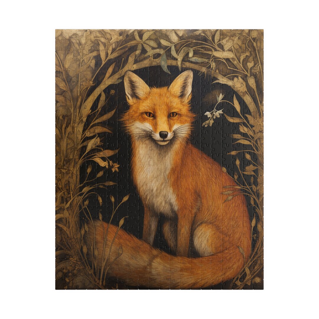 500 PIECE FOX PUZZLE, Cottagecore Puzzle, Wildlfie Puzzle, 500 Piece ...
