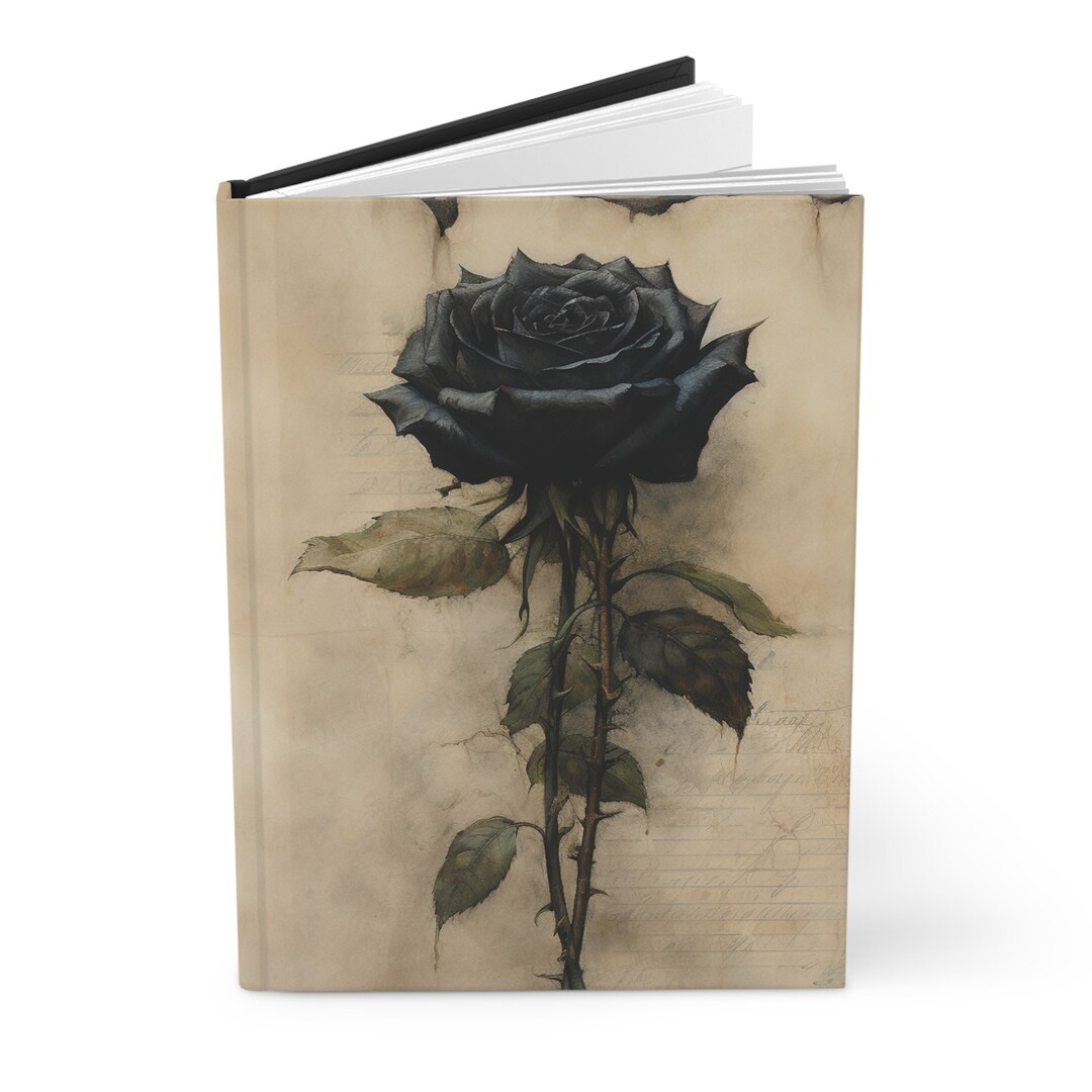 BLACK ROSE JOURNAL Gothic Journal Dark Academia Journal Fairycore ...