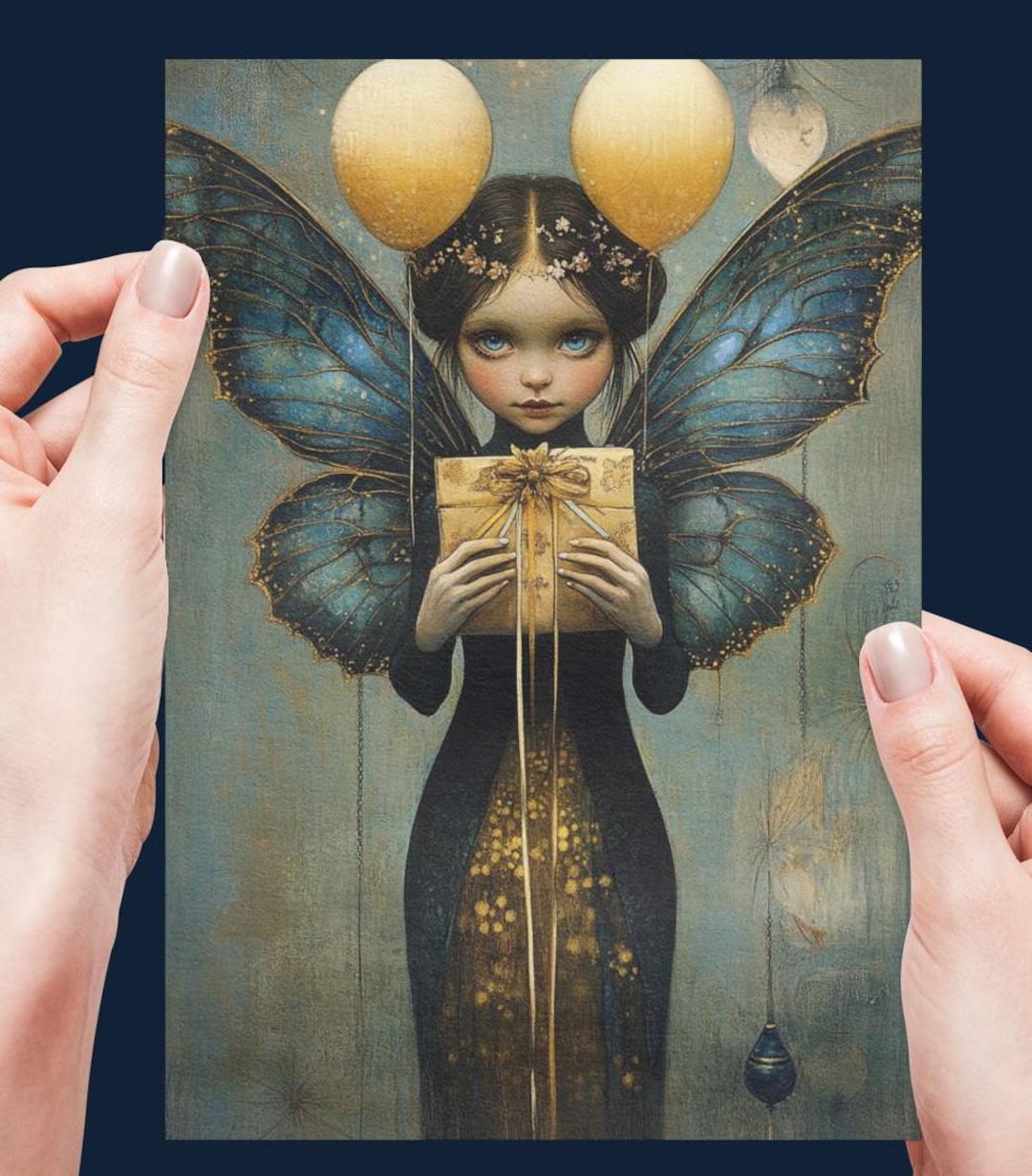Fantasy Birthday Card, Fairy Birthday Card, Fantasy Postcard, Fairy ...