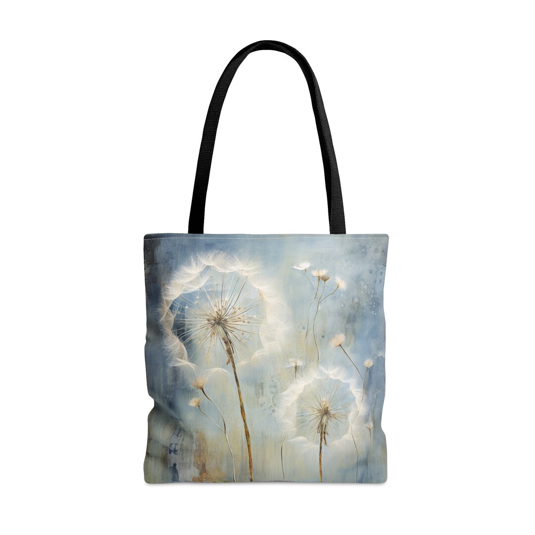 Blue Dandelion Tote Bag (18 X 18), Dandelion Tote Bag, Fae Tote Bag ...