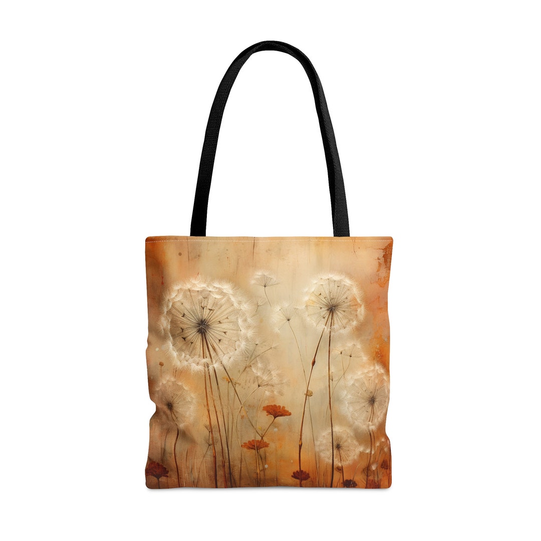 AUTUMN DANDELION Tote Bag, Dandelion Tote Bag, Fae Tote Bag, Shabby ...