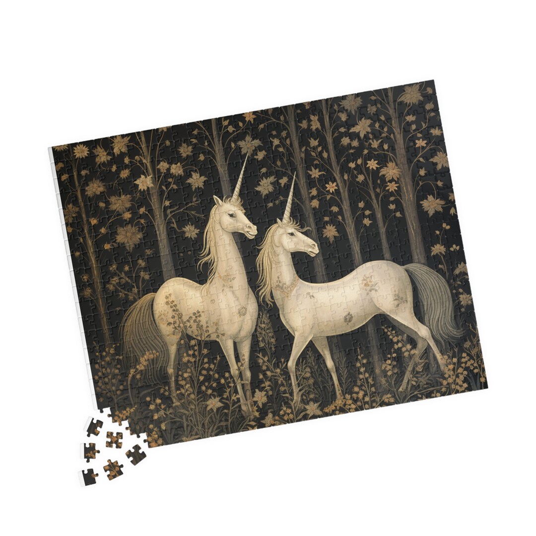 THE UNICORNS PUZZLE (500 Piece), Fantasy Puzzle, Unicorn Tapestry ...