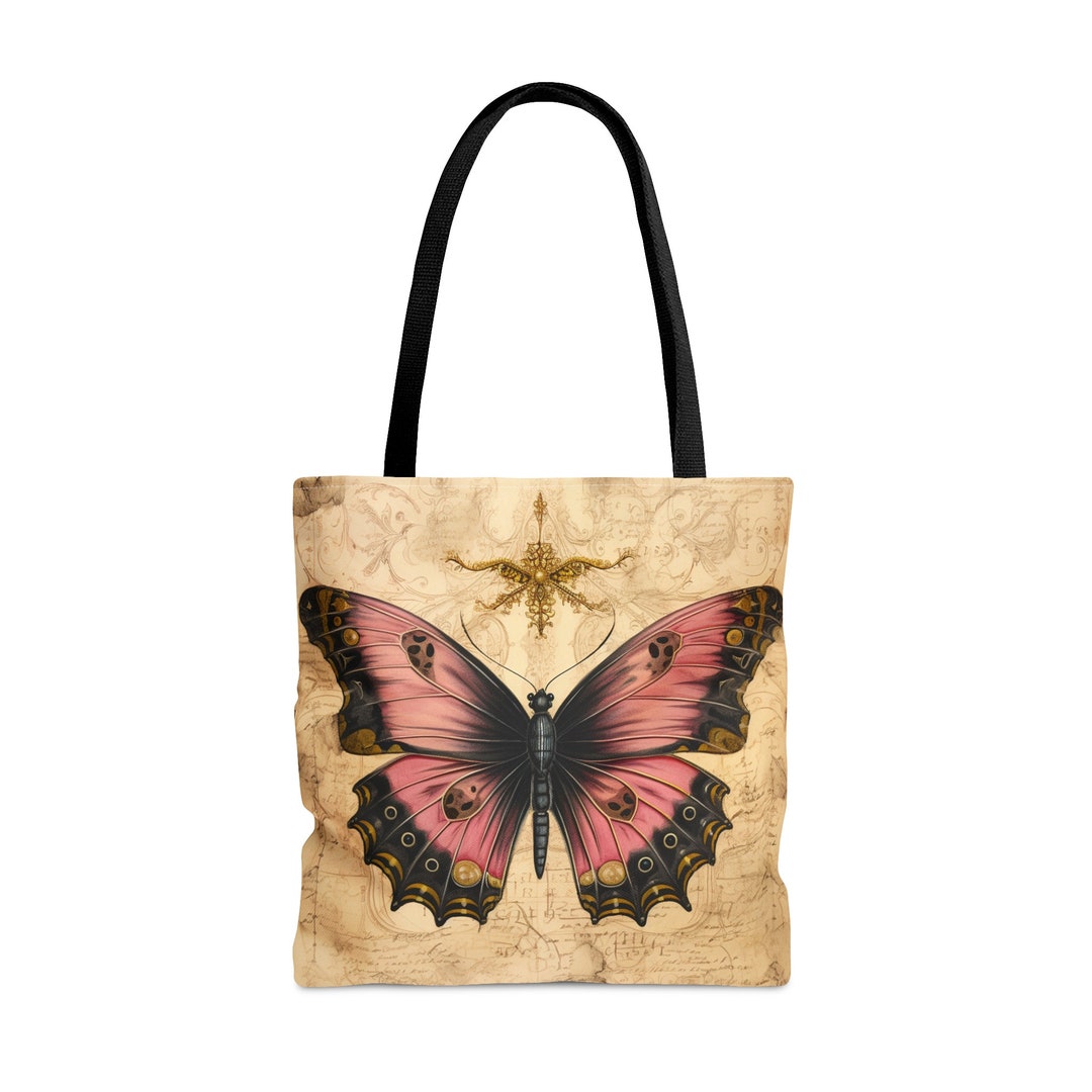 Pink BUTTERFLY BAG Cottagecore Butterfly Bag Fairycore Bag Boho Bag ...