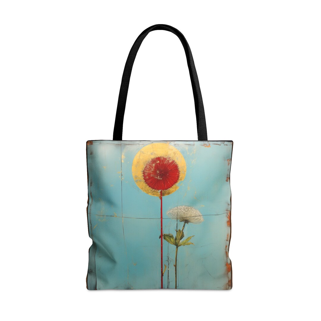 BLUE TOTE BAG, Boho Tote Bag, Modern Farmhouse Tote, Boho Market Bag ...