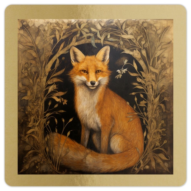 3inch GOLD FOIL FOX Sticker One of Our Most Popular - Etsy