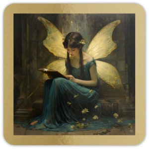 FAIRY STICKER Bookcore Sticker Fantasy Sticker Glittery Fairy Sticker ...