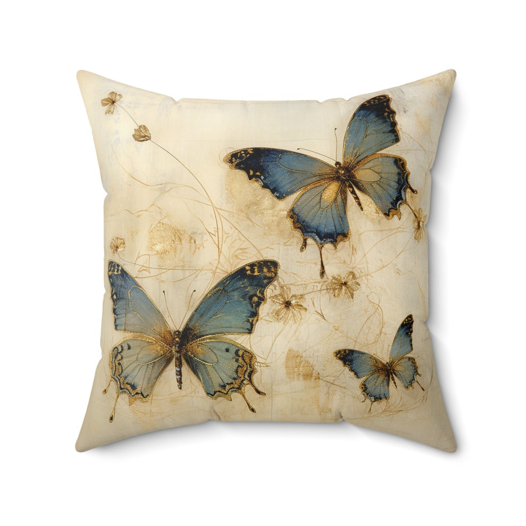 BUTTERFLY PILLOW, Cottagecore Pillow, Cottagecore Cushion, Fairycore ...