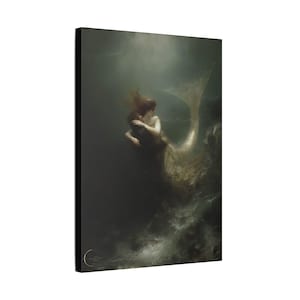 Gothic MERMAID FANTASY PRINT, Mermaid Art, Fairytale Art Print, Fantasy ...