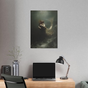 Gothic MERMAID FANTASY PRINT, Mermaid Art, Fairytale Art Print, Fantasy ...