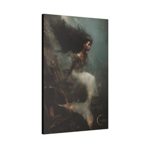 MELANIN MERMAID QUEEN Art Print (20 X 30), Mermaid Art, Mermaidcore ...