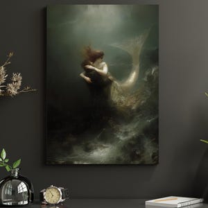 Gothic MERMAID FANTASY PRINT, Mermaid Art, Fairytale Art Print, Fantasy ...