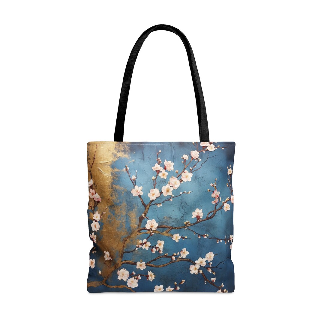 CHERRY BLOSSOM TOTE Bag, Cherry Blossom Market Bag, Cherry Blossom ...