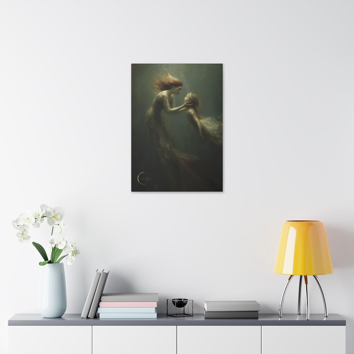 Gothic Mermaid and the Princess Wall Art (20 X 28) Mermaidcore Art ...