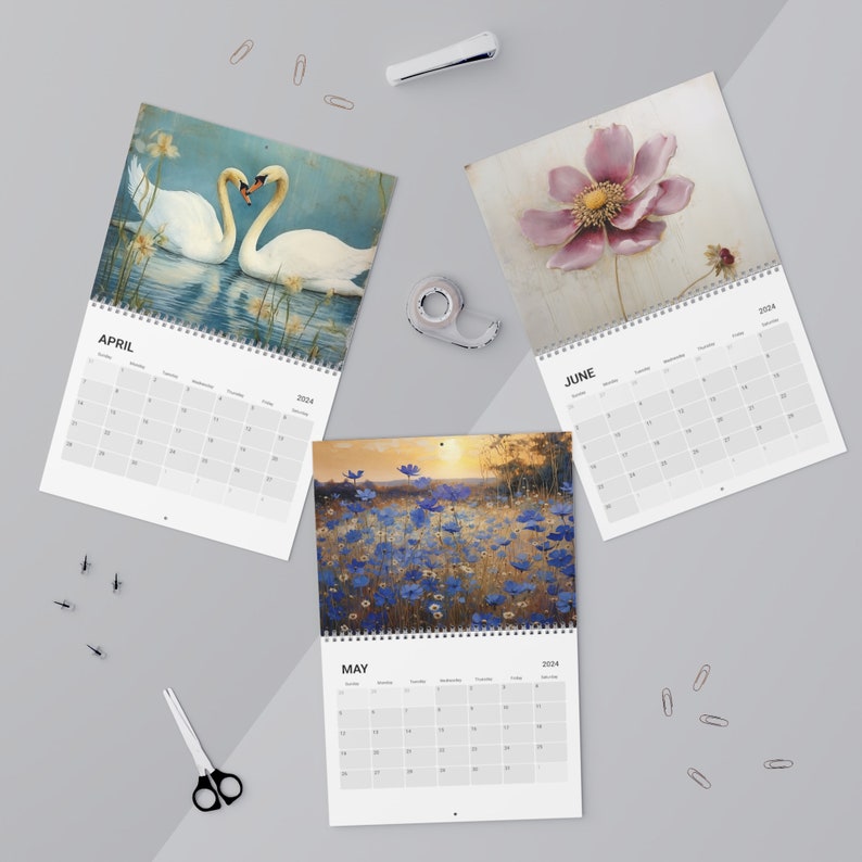 2024 COTTAGECORE CALENDAR, 2024 BOHO Calendar, 2024 Fairycore Calendar ...