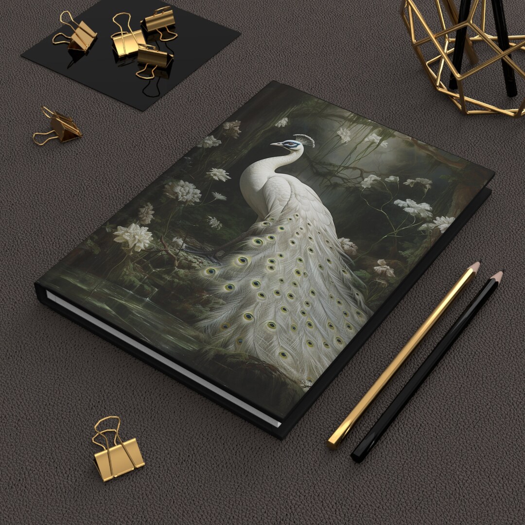 Peacock Notebook Cottagecore Notebook Cottagecore Diary Peacock Diary ...