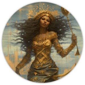 BLACK MERMAID STICKER Melanin Mermaid Sticker Black Girl Magic Sticker ...