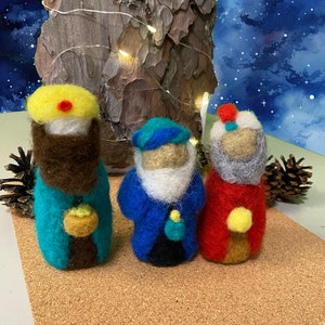 Felted Nativity Set 11 Pieces Needle Felt Nativity Scene - Etsy