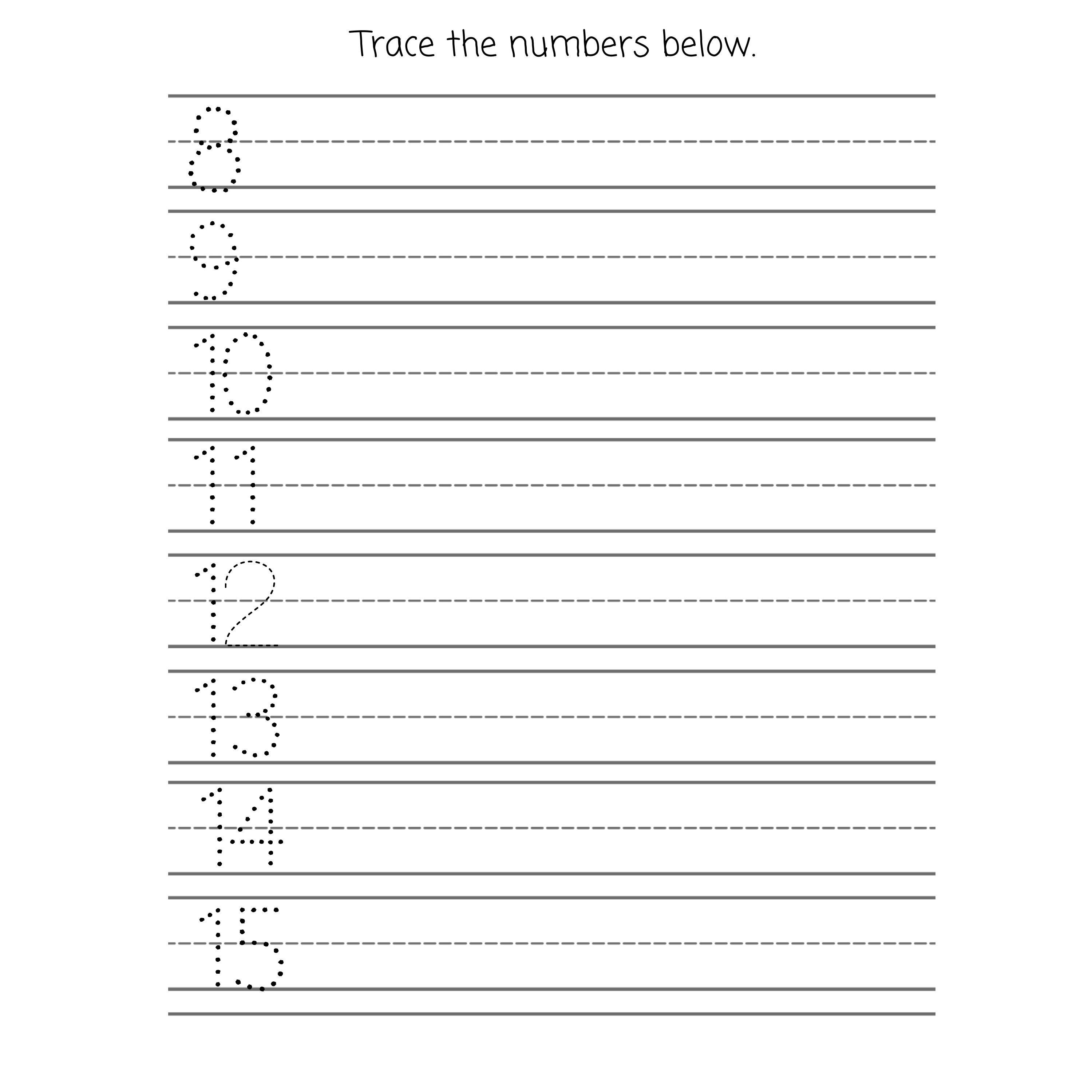 Printable Addition and Subtraction Workbook - Tracing Numbers, Counting ...